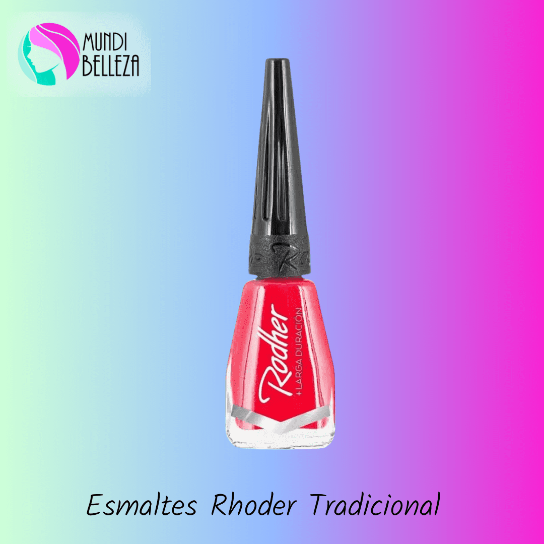 ESMALTE TRADICIONAL CREMOSO ROJO CHINO RODHER 10ML – Mundibelleza